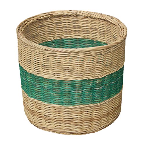 Offex Home Living Room Wicker Handwoven Magazine Basket