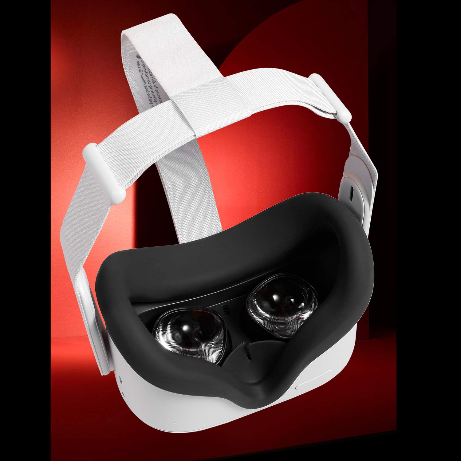 Devansi Newest VR Silicone Face Cover for Oculus Quest 2 Face Protect Skin Sweatproof Lightproof Anti-Leakage