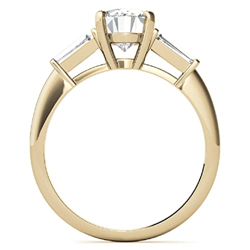 925 Silver, 10K/14K/18K Solid Gold Moissanite Engagement Ring, 5 CT Oval Cut Handmade Solitaire Ring Diamond Wedding Ring for Womans, Birthday Gift, VVS1 Colorless