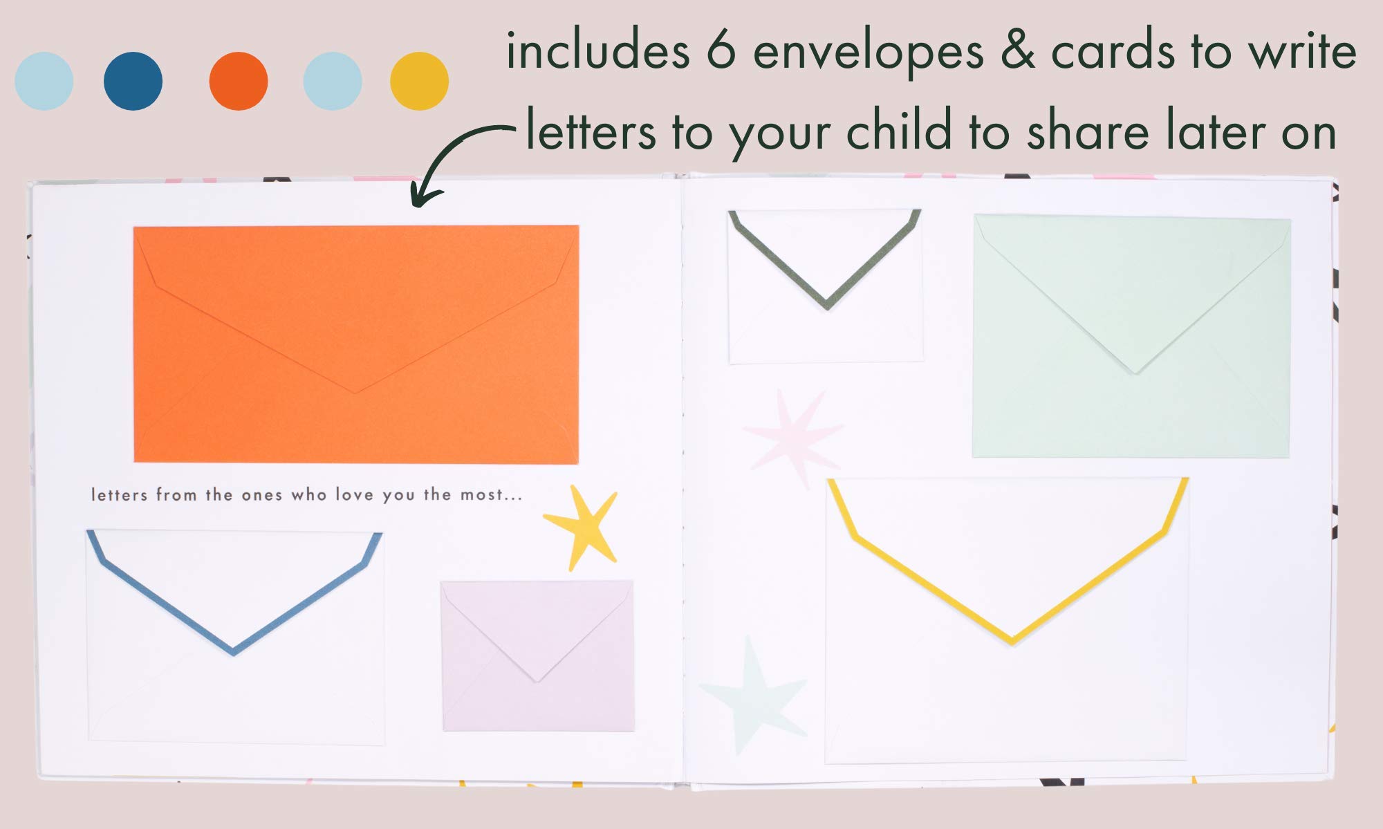 Kate Spade New York Baby's First Year Keepsake Book, Gender Neutral Baby Memory Book to Track Monthly Milestones, Dancing Stars