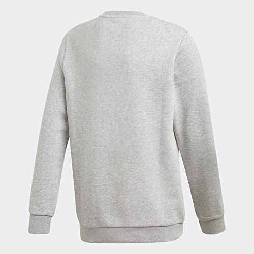 adidas Originals unisex-youth Trefoil Crew Sweatshirt Medium Grey Heather Large