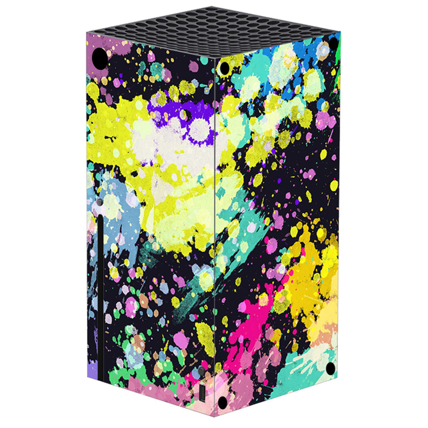 PlayVital Watercolour Splash Custom Vinyl Skins for Xbox Series X, Wrap Decal Cover Stickers for Xbox Series X Console Controller