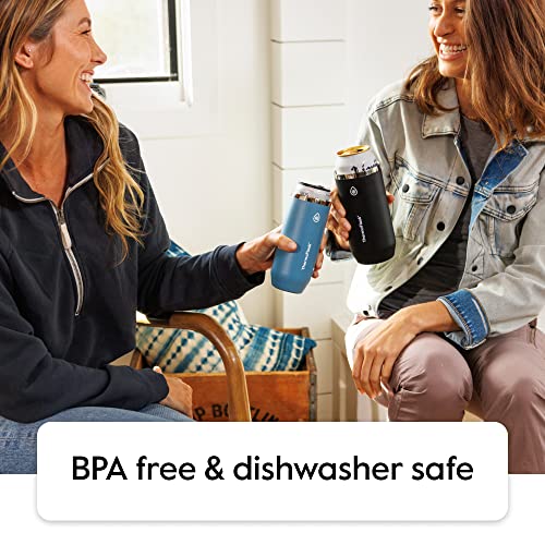 Thermoflask Premium Quality Vacuum Insulated Can Cooler, Standard Size, 12 Ounce, Dusty Blue