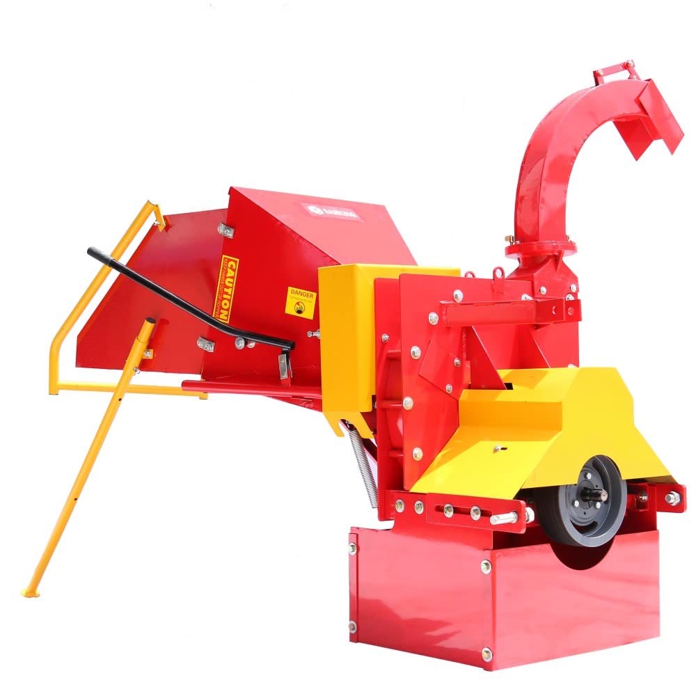 8" PTO Wood Chipper Tree Shredder 3 Point Wood Chipping Machine Tractor Implement Farm Equipment