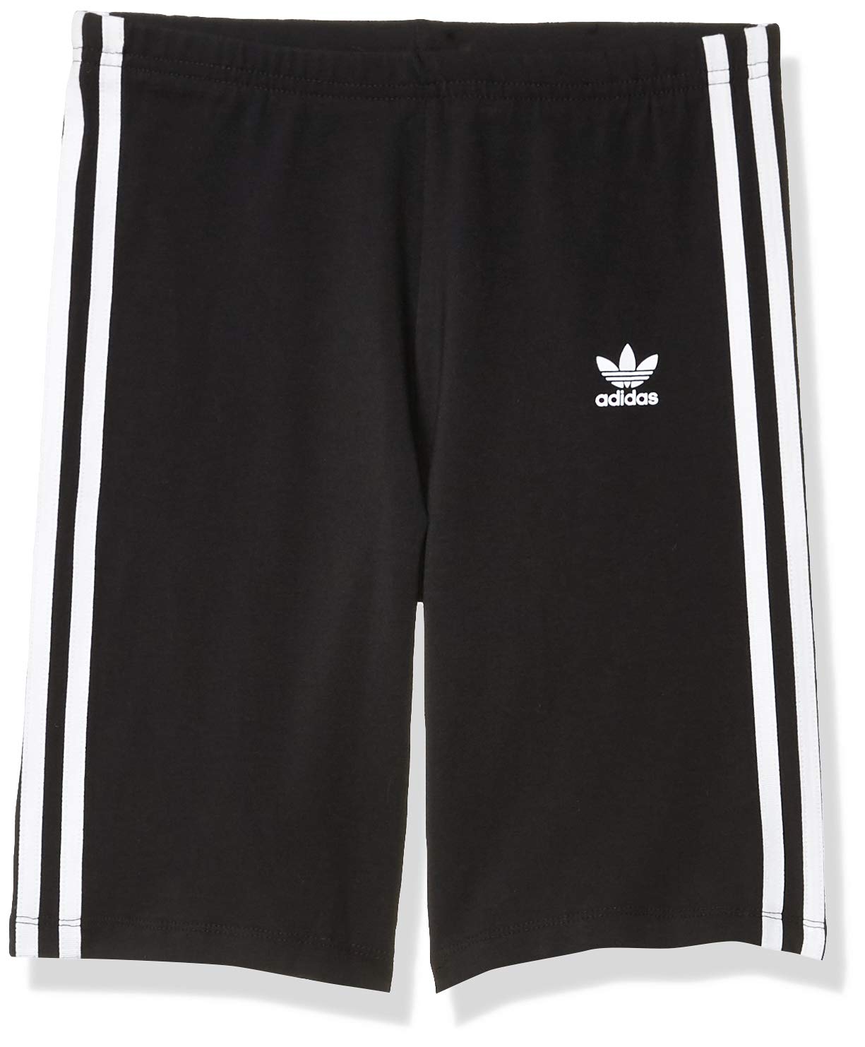 adidas Originals unisex-youth Cycling Shorts Black/White Large