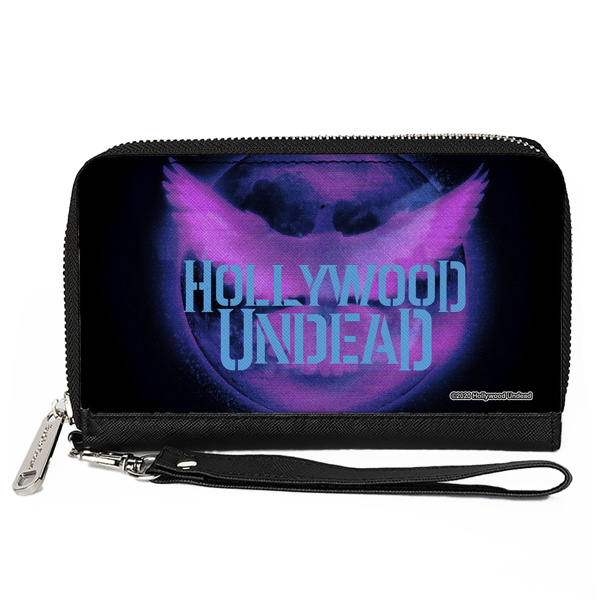 Buckle-Down Women's PU Zip Around Wallet Rectangle-Hollywood Undead, 7.5"x4.5"