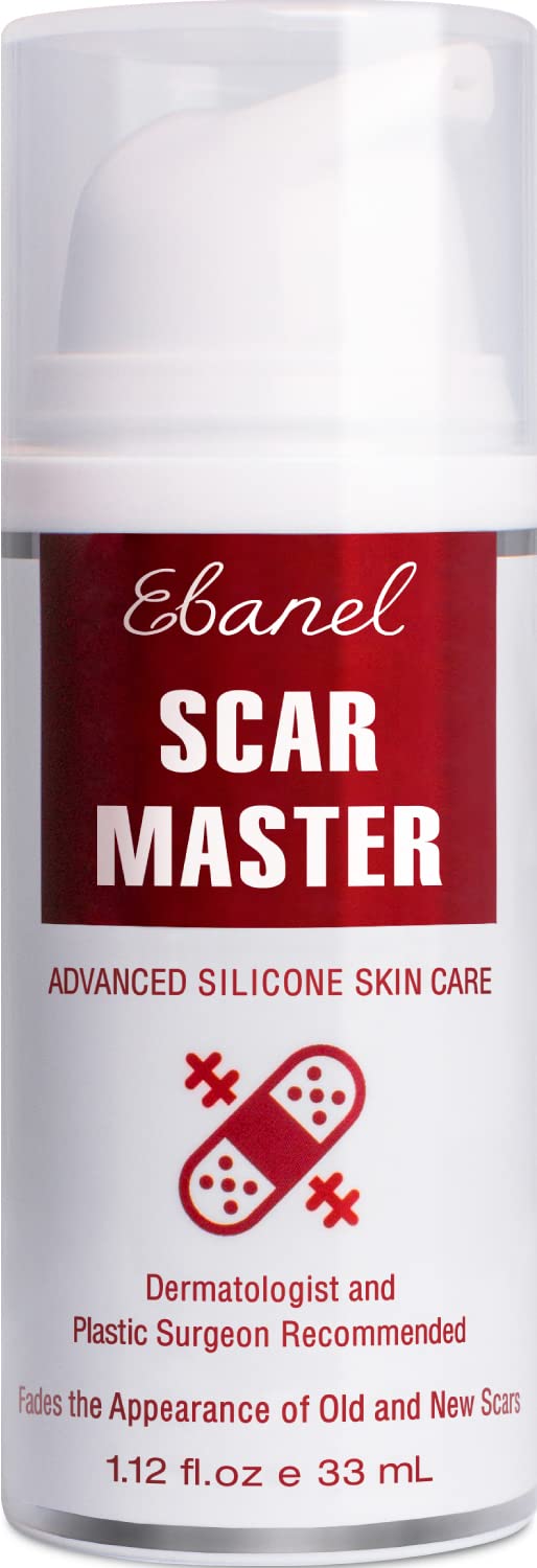 Ebanel Advanced Silicone Scar Gel with Allantoin, Emu Oil, Vitamin E and Onion Extract, Medical-Grade Cream for Old & New Scars from Surgeries, C-Section, Injuries, Burns, Keloids & More