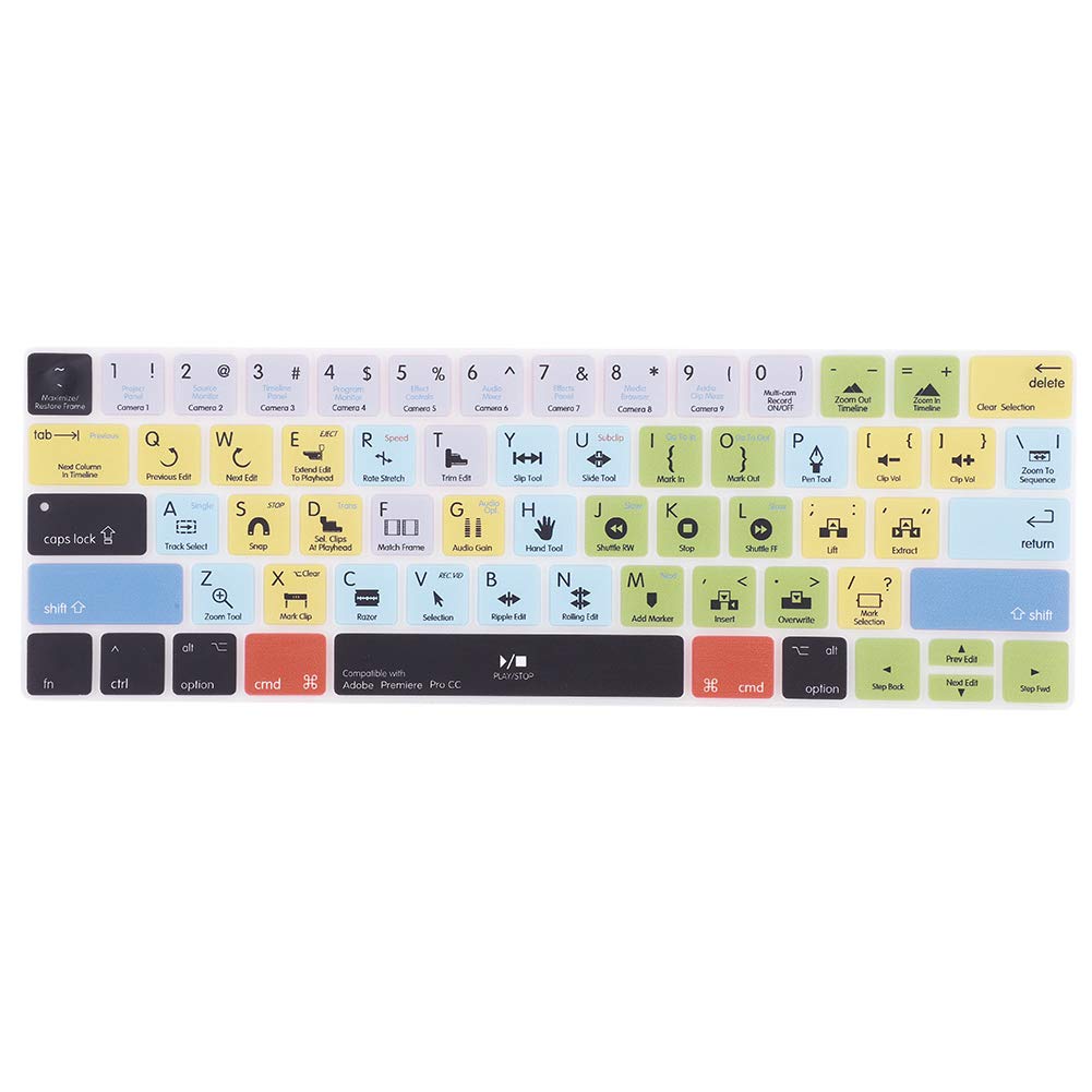 Keyboard Cover 13/15inch Waterproof Dustproof Protective Keyboard Silicone Skin Touch Bar Protector Film For Macbook