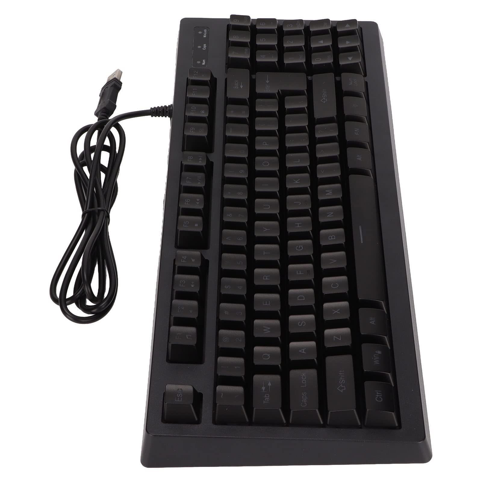 Acogedor ed Colorful RGB Backlight Mechanical Gaming Keyboard for Computer PC, Suspended High and LoMechanical Illuminated Keyboard, 89 Keys USB Wirw Keycaps