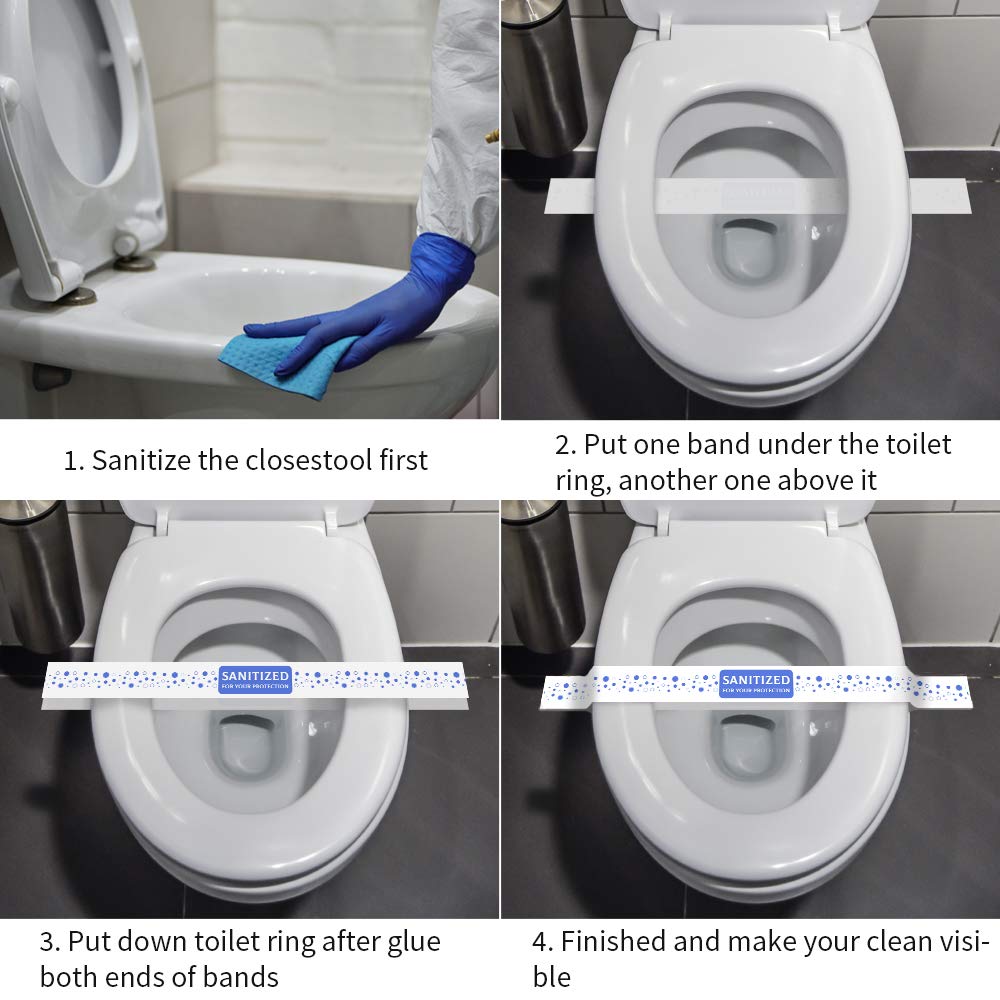 ESSENTIAL- Printed Toilet Seat Band 16-1/2" Wide X 1-1/2" Deepuse In Hotels and Motels (Case Of 500)