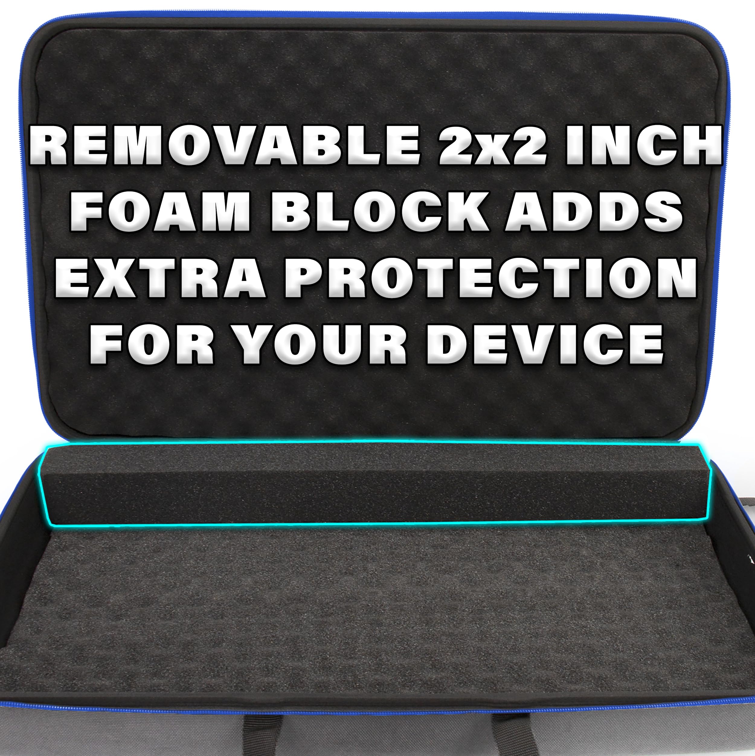 CASEMATIX Travel Case Compatible with Numark Mixstream Pro Plus, Mixstream Pro Go Standalone DJ Controller, Numark NV2 Serato Mixers and More - Includes Carrying Case Only with Shoulder Strap