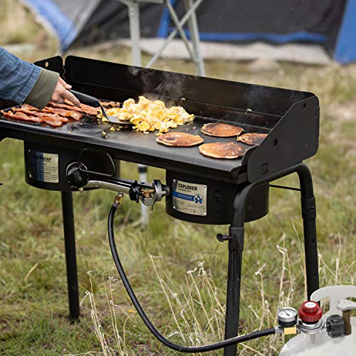 Kohree 4FT Adjustable Propane Regulator with Hose High Pressure, 0-30 & 0-60 PSI Gauges & β
Flare Fitting for Fire Pit, Fryers, Burners, Heaters, QCC1 Tank, BBQ Grill, Smoker, Cooker, Stoves