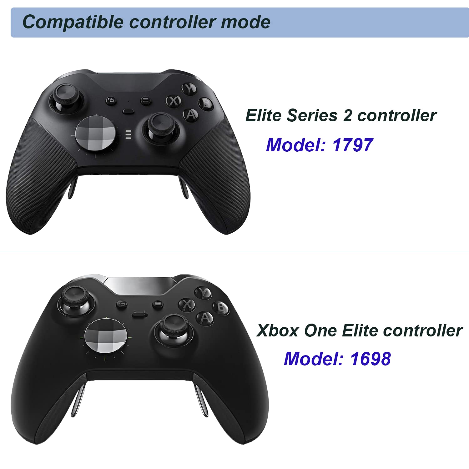 Metal 2 D-Pads, 4 Paddles (Medium & Mini) Trigger Buttons Replacement for Elite Series 2 Model1797 & Xbox One Elite Controllers 1698, Elite Series 2 Core- Red