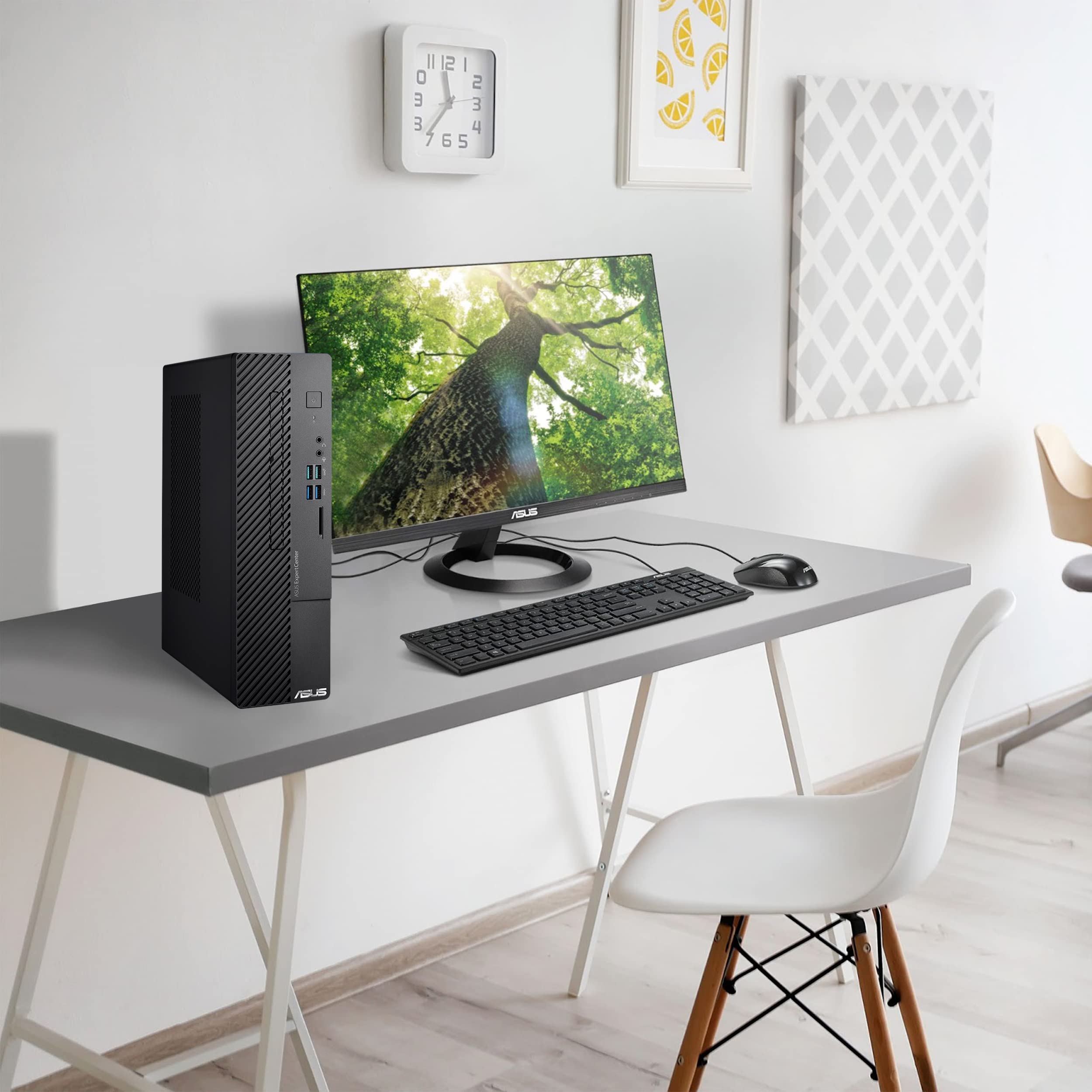 ASUS ExpertCenter D500SC Small Form Factor Desktop PC, Intel Core i5-11400, 16GB DDR4 RAM, 256GB PCIe SSD + 1TB HDD, TPM, Windows 11 Home, Black, D500SC-AB504