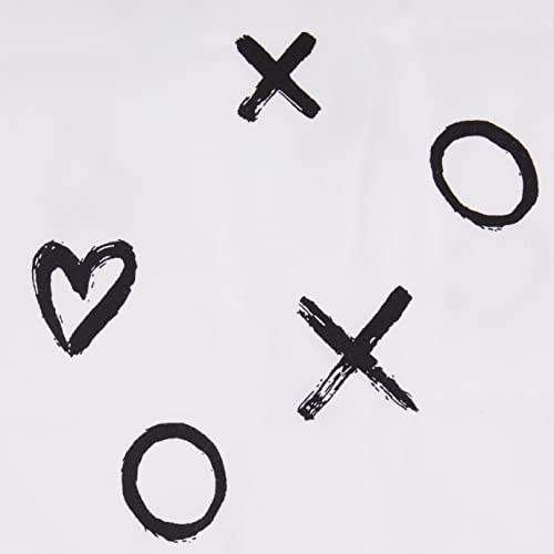 Kushies Deluxe Change Pad Flannel, XO Black & White (P210-639)