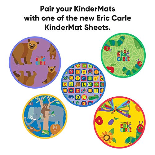 KinderMat, 1" Thick, 4-Section Rest Mat, 45" x 19" x 1", Red/Blue with Grey Binding, Great for School, Daycare, Travel, and Home, Made in The USA