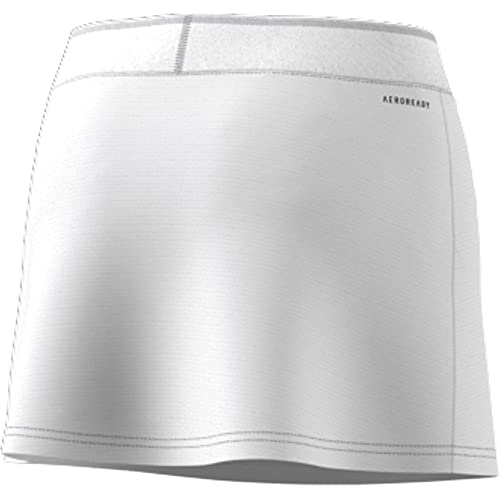 adidas Women's Club Tennis Skirt, White/Grey, Small
