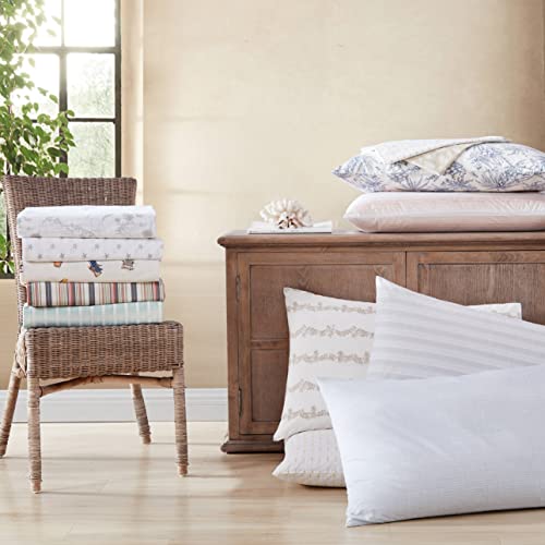 Tommy Bahama - Queen Sheets, Cotton Percale Bedding Set, Crisp & Cool, Stylish Home Decor (Off The Grid Green, Queen)