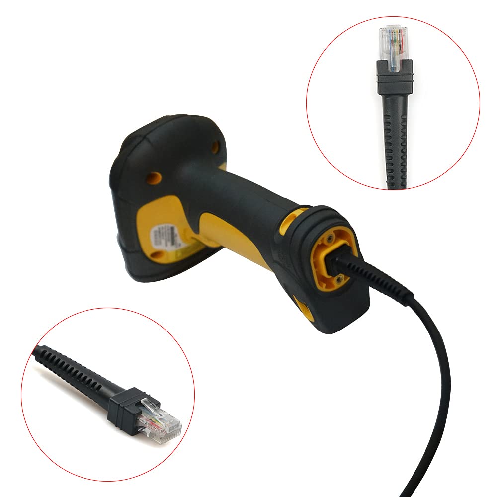 Scanner Cable for Symbol LS3408 to VC5090 DS3508 (8-PIN) Mobile Computer(25-71917-02R),Rugged Connecto,Barcode Scanner Accessories(10Ft/3M)