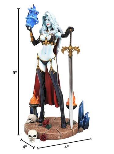 DIAMOND SELECT TOYS Femme Fatales: Lady Death IV PVC Figure,Multicolor,9 inches