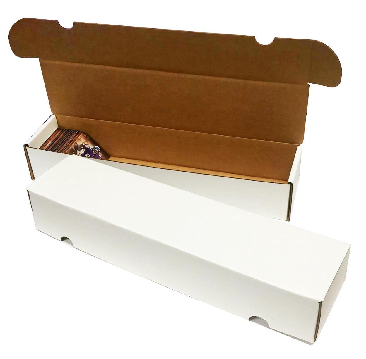 Bundle of 50 - 800 Count Corrugated Cardboard Storage Boxes by Max Pro for Baseball, Football, Basketball, Hockey, Nascar, Sportscards, Gaming & Trading Cards Collecting Supplies