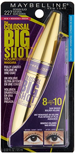 Maybelline New York Volum' Express The Colossal Big Shot Waterproof Mascara, Brownish Black, 0.32 fl. oz.