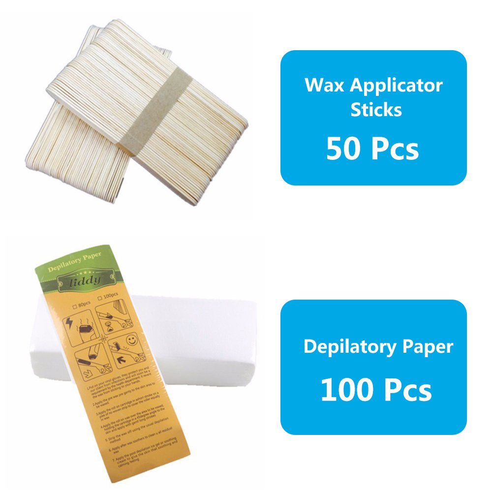 Pinkiou Hair Removal For Depilation Roll On Portable Epilator Machine Set, Wax Machine1, Depilation (aloe vera)