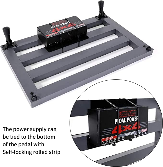 Ghost Fire Guitar Pedal Board Aluminum Alloy 1.76lb Super light Effect Pedalboard 19.8''x11.5'' with Carry Bag,SPL-04