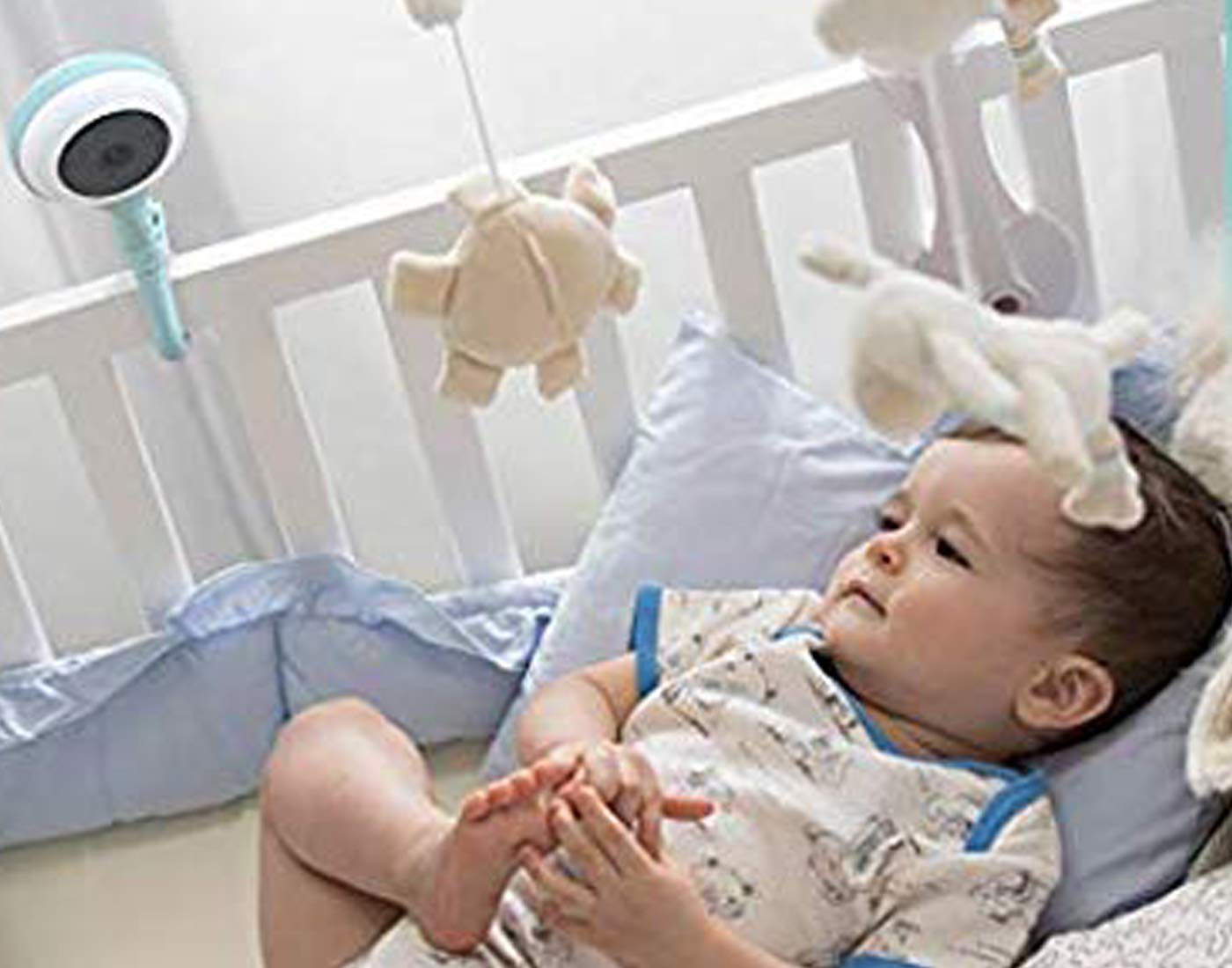 Lollipop Baby Camera with True Crying Detection, Smart Baby Monitor with Camera and Audio with Two Way Talk Back. an Ideal Gift for Baby Shower. Comes with Infrared Night Vision. (Pistachio)