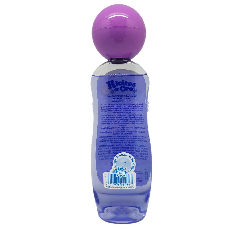 Ricitos de Oro Lavender Baby Shampoo - Para Bebe 8.45 Oz (MZ-22719)