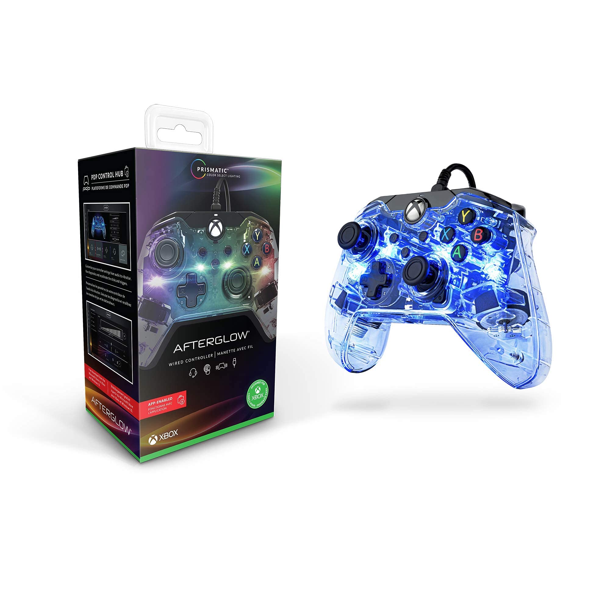 Afterglow Prismatic LED Wired Controller: Multicolor - Xbox Series X|S, Xbox One, Xbox Series X (Renewed)