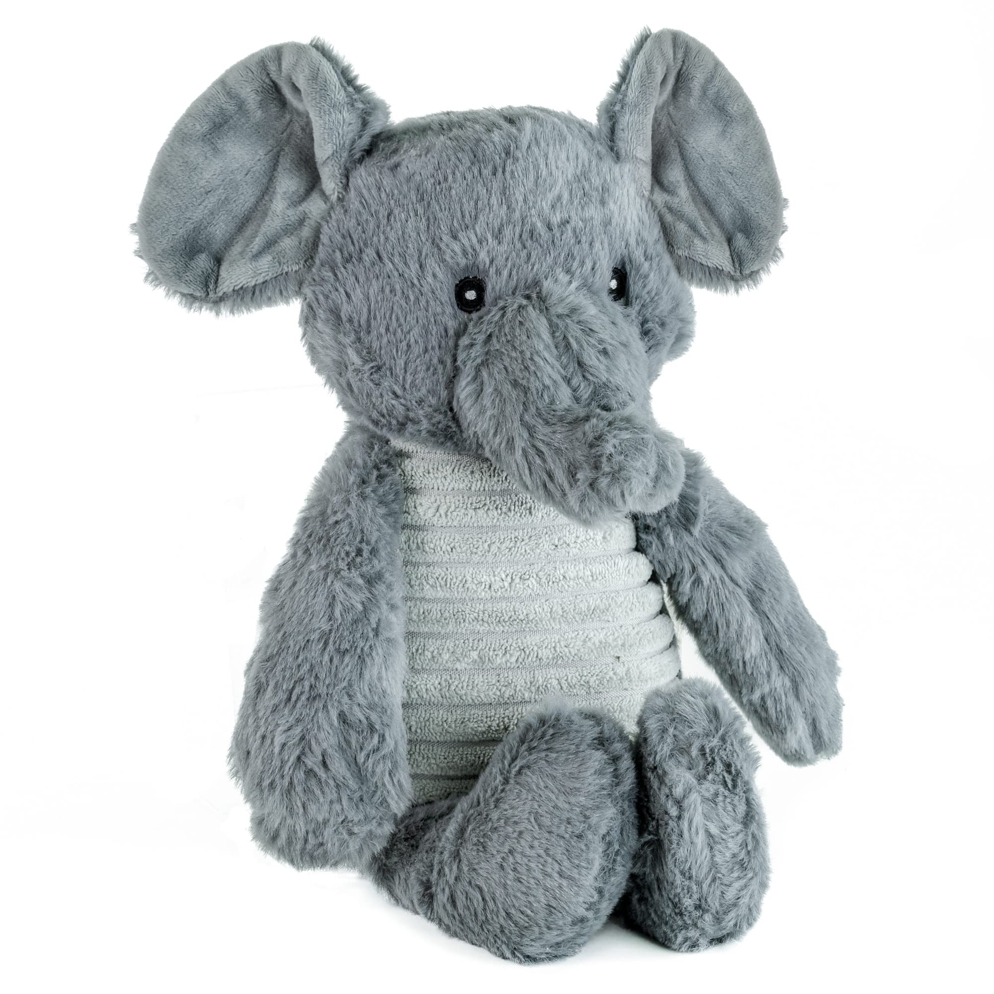 Giftable World Safari Pet Plush Toy with Squeaker (Bear, Rhino, Elephant)