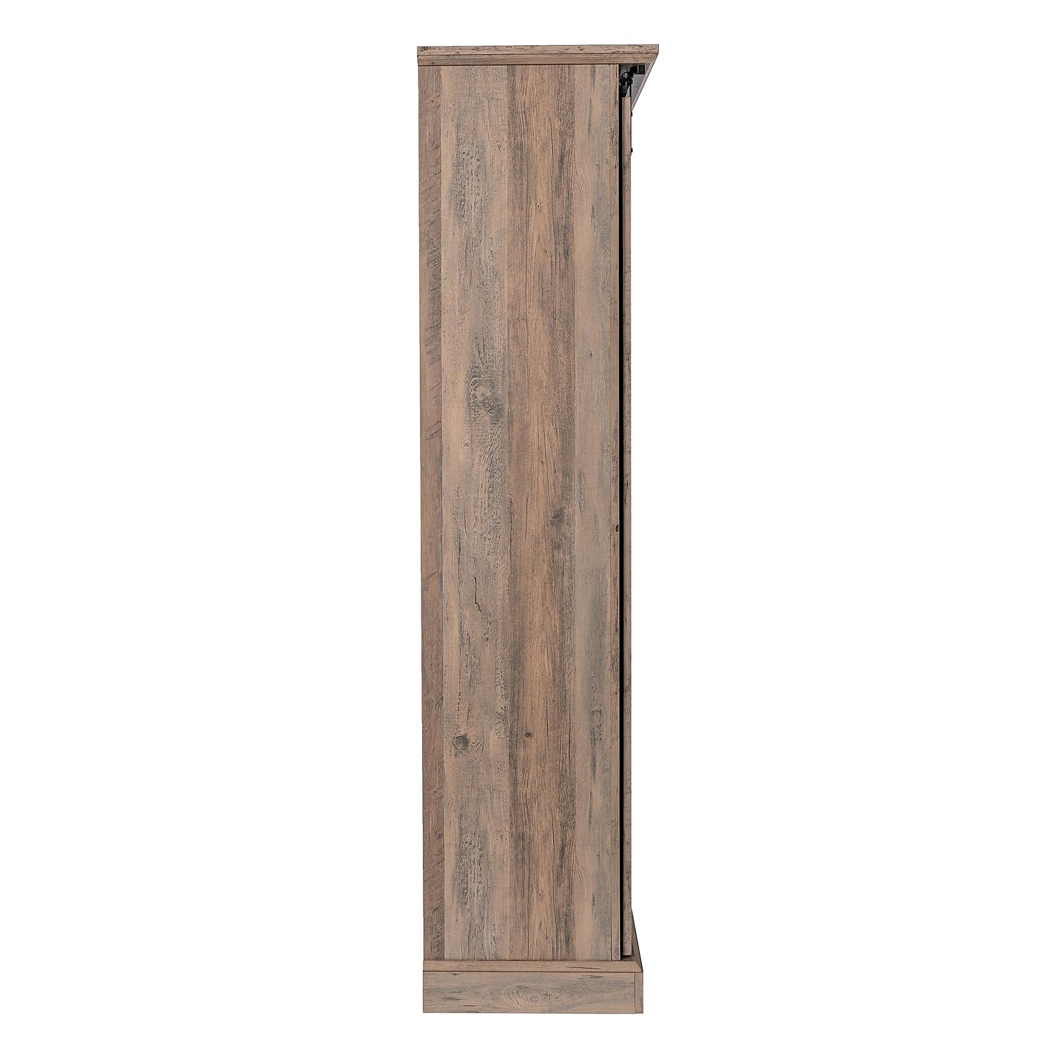 Flash Furniture Harrison Rustic Farmhouse Storage Cabinet Bookcase with Sliding Barn Door and Adjustable Shelves, Set of 1, Graywash