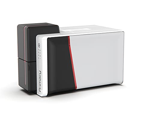 Evolis Primacy 2 Single Sided ID Card Printer & Supplies Bundle Badge Machine (PM2-0001-A)