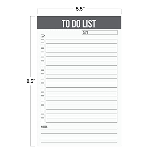 Jot & Mark To Do List Notepad 5.5" x 8.5" (50 Sheets per pad)