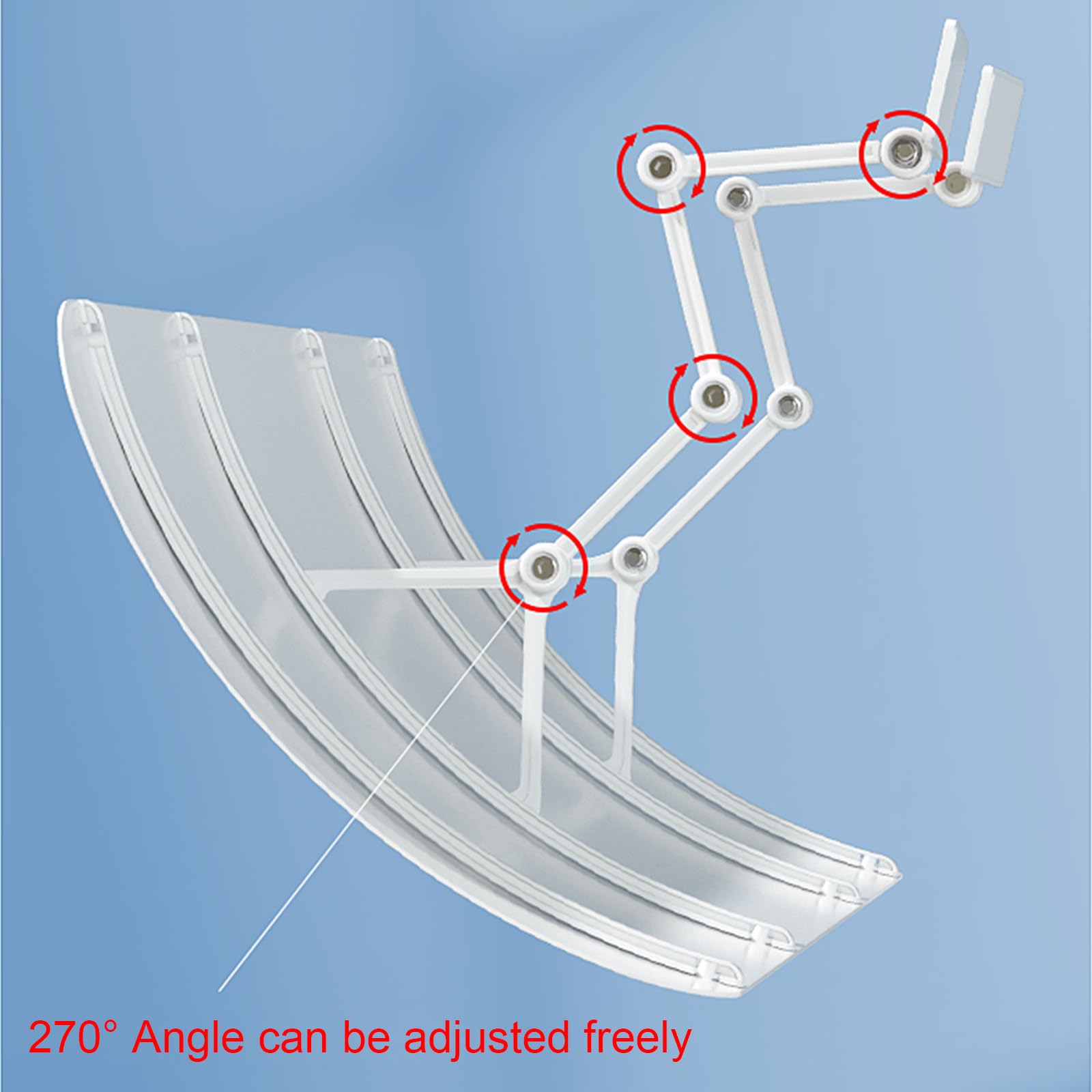 Ac Vent Deflector, Air Conditioner Deflector for Window Units, Vent Air Deflectors, Made of PVC Easy to Install, Freely Cut, White