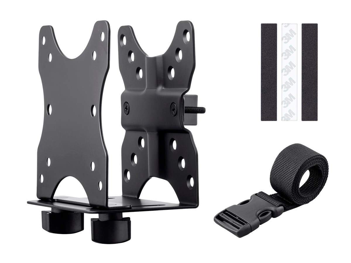 Monoprice Computer Case CPU Holder - Thin Client Mini PC Multi-Mount, Works with Mini PCs Up to 2.9 Inches Wide, Supports Up to 11 Pounds - Workstream Collection