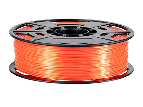Monoprice Hi-Gloss 3D Printer Filament PLA 1.75mm - 1kg/Spool - Orange, Works with All PLA Compatible 3D Printers