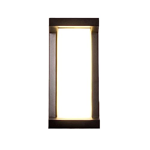 WENZIFI Outdoor Wall Lights 12W LED Wall Sconces IP65 Waterproof Wall Lamps Black Finish Die Cast Aluminum Wall Mounted Lamps for Porch Courtyards Garage Foyer Front Door