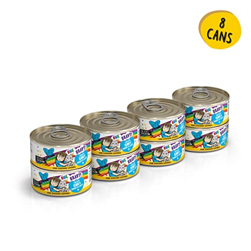 Weruva B.F.F. OMG - Best Feline Friend Oh My Gravy!, Chicken Cloud 9 with Chicken in Gravy, 5.5oz Can (Pack of 8)