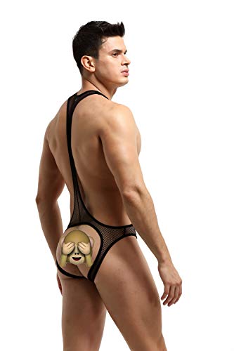 4UFIT Men's Jockstrap Leotard Underwear Jumpsuits Wrestling Singlet Bodysuit