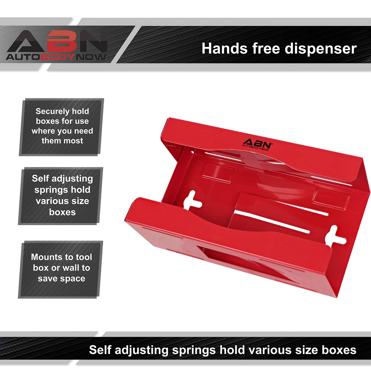 ABN Magnetic Glove Box Holder - Glove Dispenser Wall Mount, Magnetic Tool Box Accessories, Latex Glove Rack for Toolbox