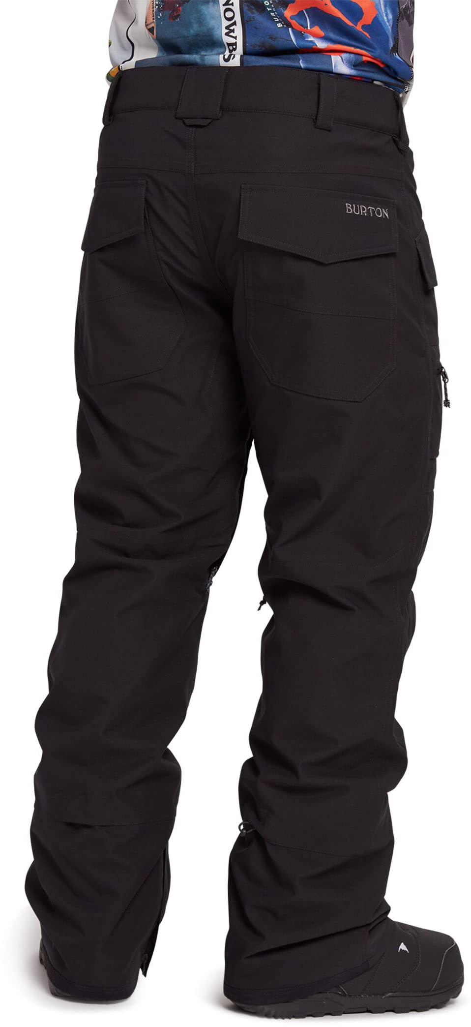 Burton Mens Southside Pant Slim, True Black New, Large