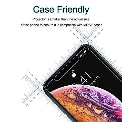 OWRORA Screen Protector For iPhone XR, iPhone 11, 2.5D Edge Tempered Glass Anti-Scratch Case Friendly Siania Retail Package for iPhone XR/11 6.1β-3 Pack