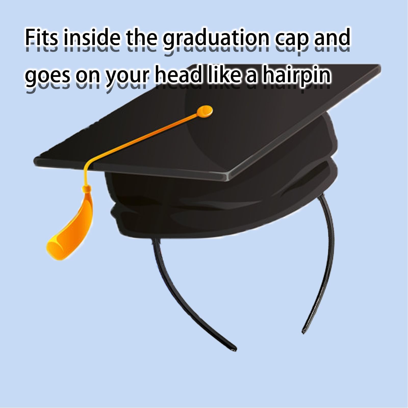 ATMEET Graduation Cap Headband Secures Your Grad Cap Upgrade Insert Hairstyle Hat Accessories Hairband for Graduates Gift