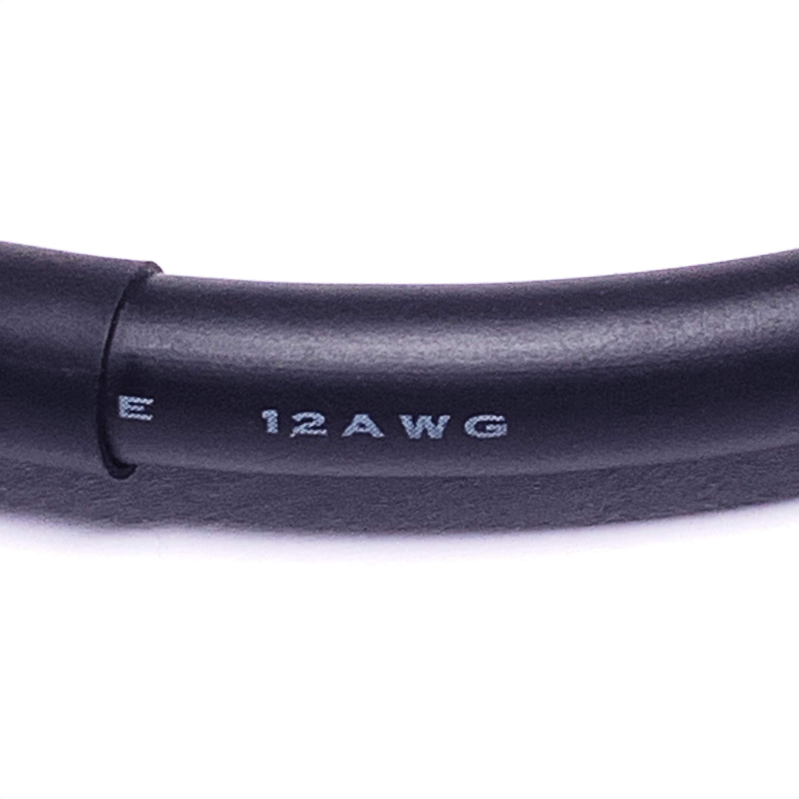 CESS-144 Speakon Female Connector to 1/4" Male TS Speaker Cable - Speak-on Jack to 1/4 TS Plug (Right-Angle Plug)
