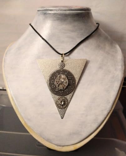 Abstract art deco Fashion Steampunk Necklace vintage gothic fantasy style