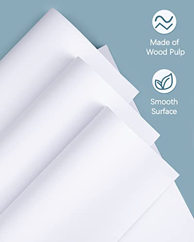 White Cardstock Paper 8.5 x 11, 60 Sheets 250g Premium White Card Stock Printer Paper, Heavy Construction Paper for card making, scrapbooking, craft