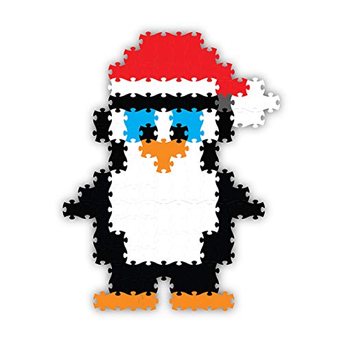 Fat Brain Toys Holly Jolly Jixelz Snowman - Holiday Picture-Building Craft Kit, 6+