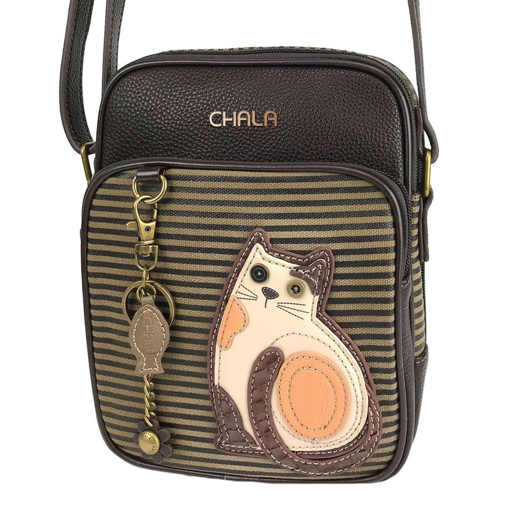 Chala Cat Organizer Crossbody Handbag - Cat Lovers Gift